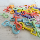 Top quality 20mm 25mm Metal Colourful dog Clasp for Webbing DIY Dog Leash parts 7 colours