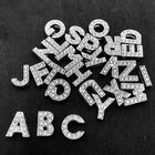 Letter Slide Charms Gold Color Initial Alphabet Slider Beads For 8mm Belt Leather Mesh Bracelet Keychain Necklace