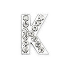 Full Crystal Letter Slide Charms Rhinestone Initial Alphabet Sliders Fit For 18mm Belt Bracelet Keychain Necklace Dog Leash