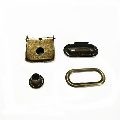 High Quality Adjuster Antique Brass Quickly Release Hats Buckle With Oval Shape Eyelets For Hats