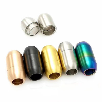Hot Sale Strong Stainless Steel  Magnetic Clasps Locking Leather  Bracelets Connectors For DIY Leather Jewelry Making